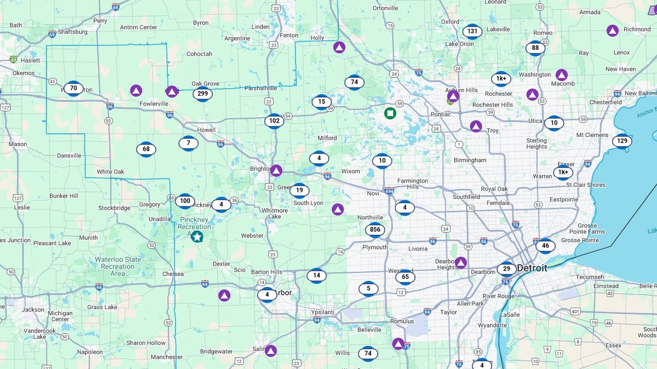 DTE outage map: See status of Metro Detroit power outages here