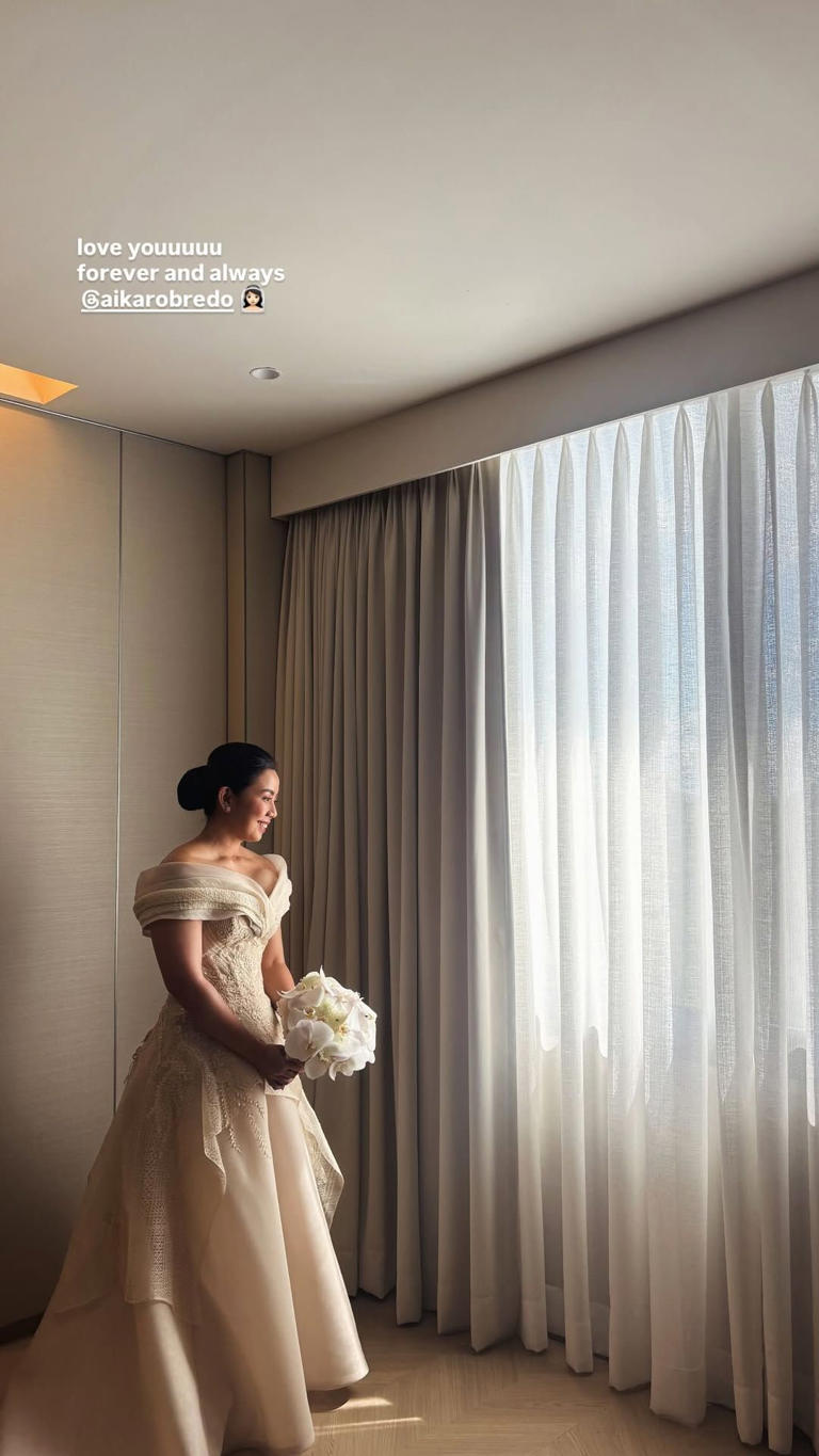 Aika Robredo got married in a wedding gown featuring the repurposed ...