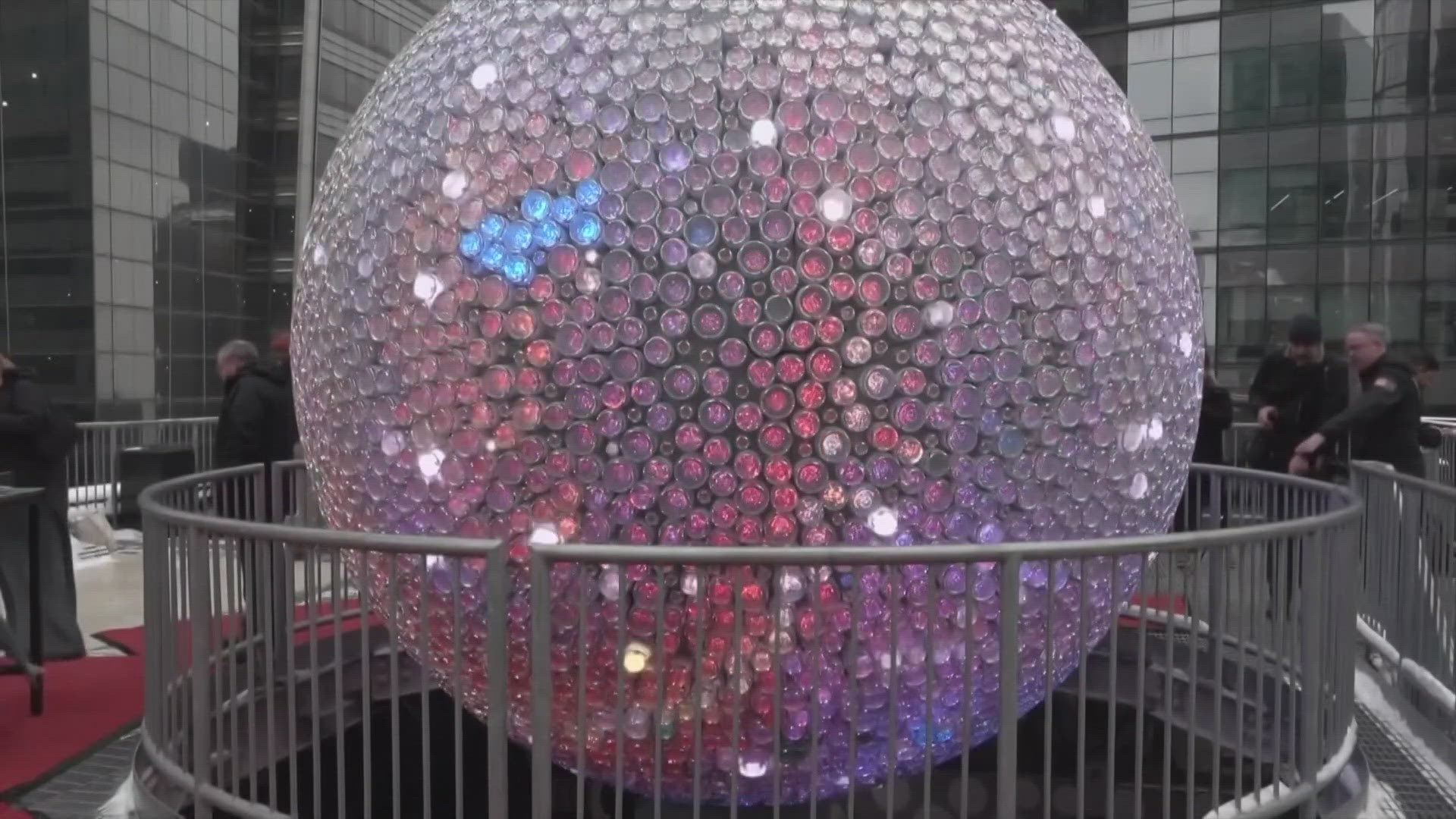 Times Square set for famous New Year's Eve celebration