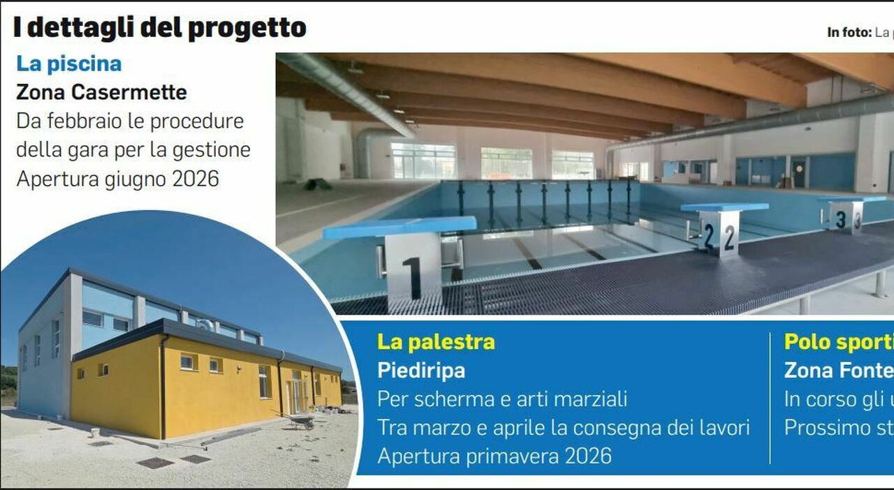 Palestra e piscina a Macerata, lavori al fotofinish: aperture nel 2026