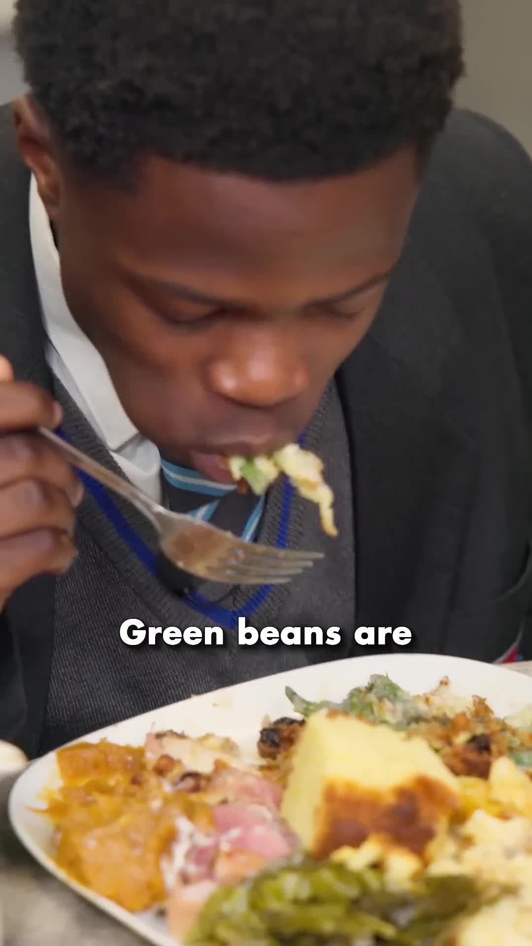 British Highschoolers try Green Bean Casserole for the first time!