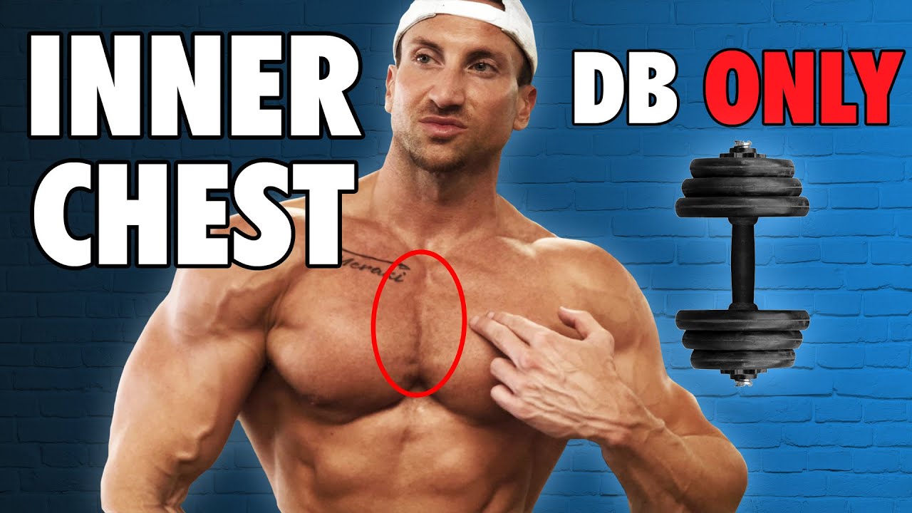 Balloon method inner chest workout using dumbbells only