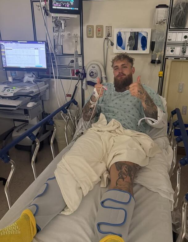 Jake Paul's jet cash display despite injury