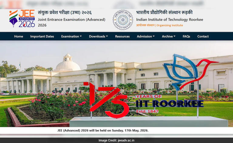 JEE Advanced 2026 schedule: Registrations start April 23, exam on May ...