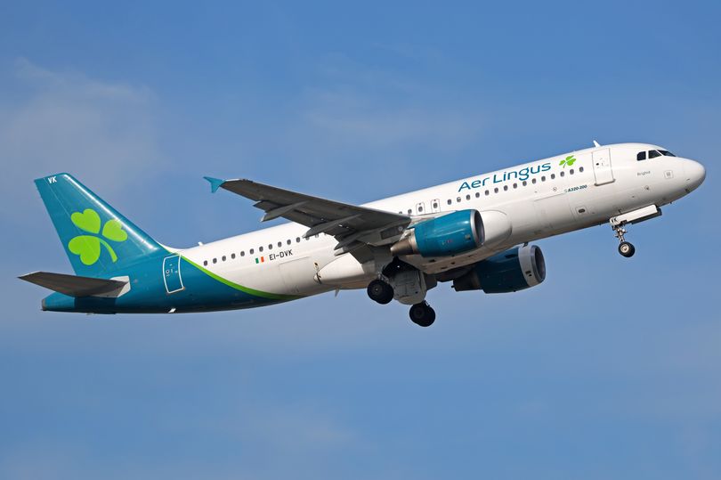 Plane swarmed by fire engines after touching down at Manchester Airport