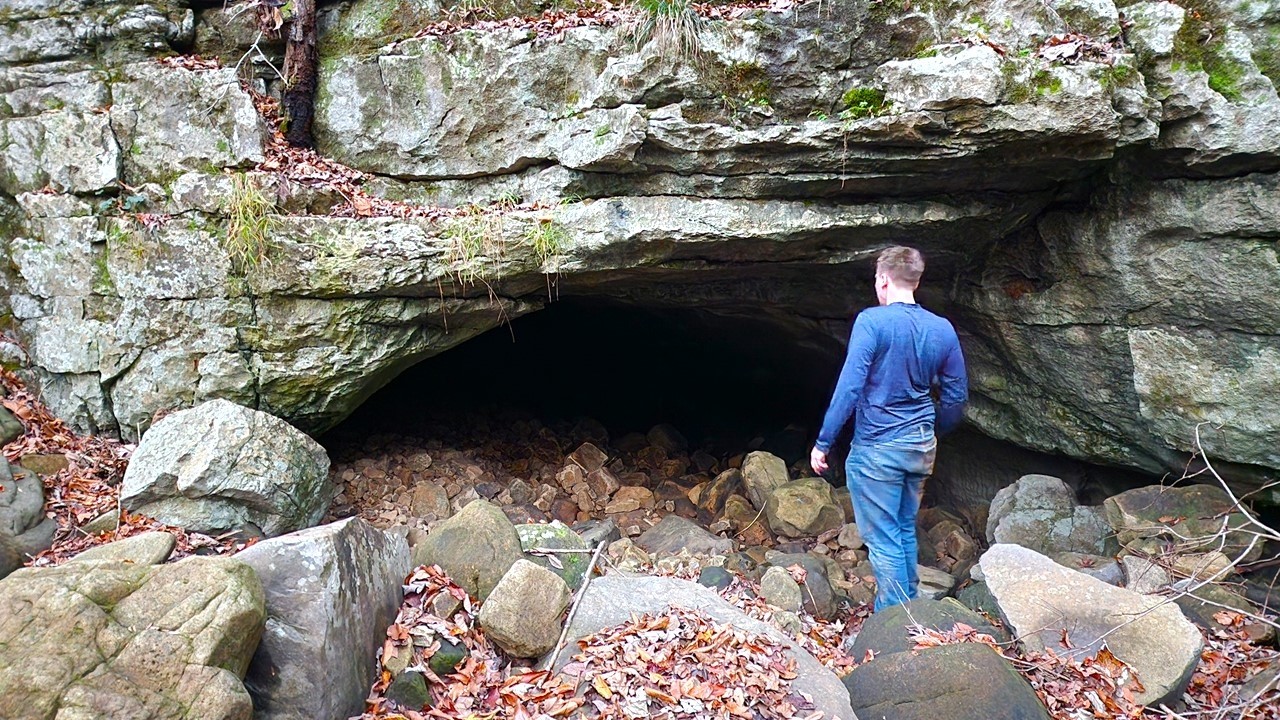 A homeowner found a skeleton below his property - then the cave kept going