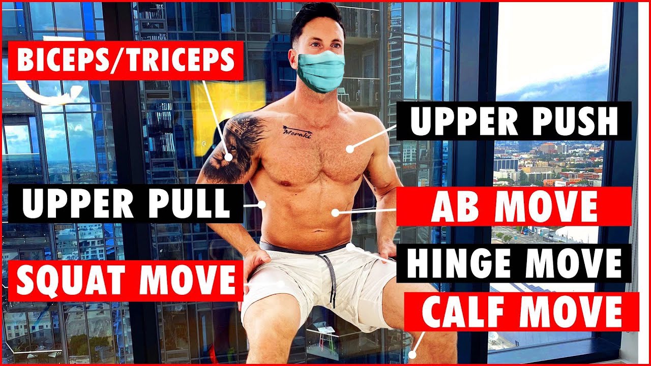 Full body home workout hits every muscle with no equipment