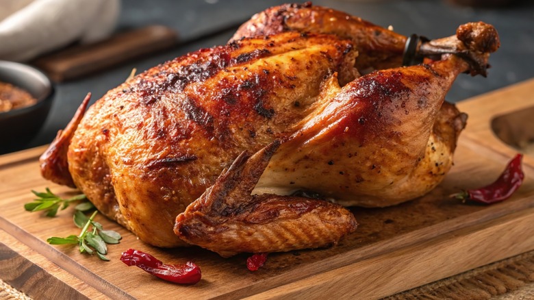 For better roasted chicken, start with a cold oven