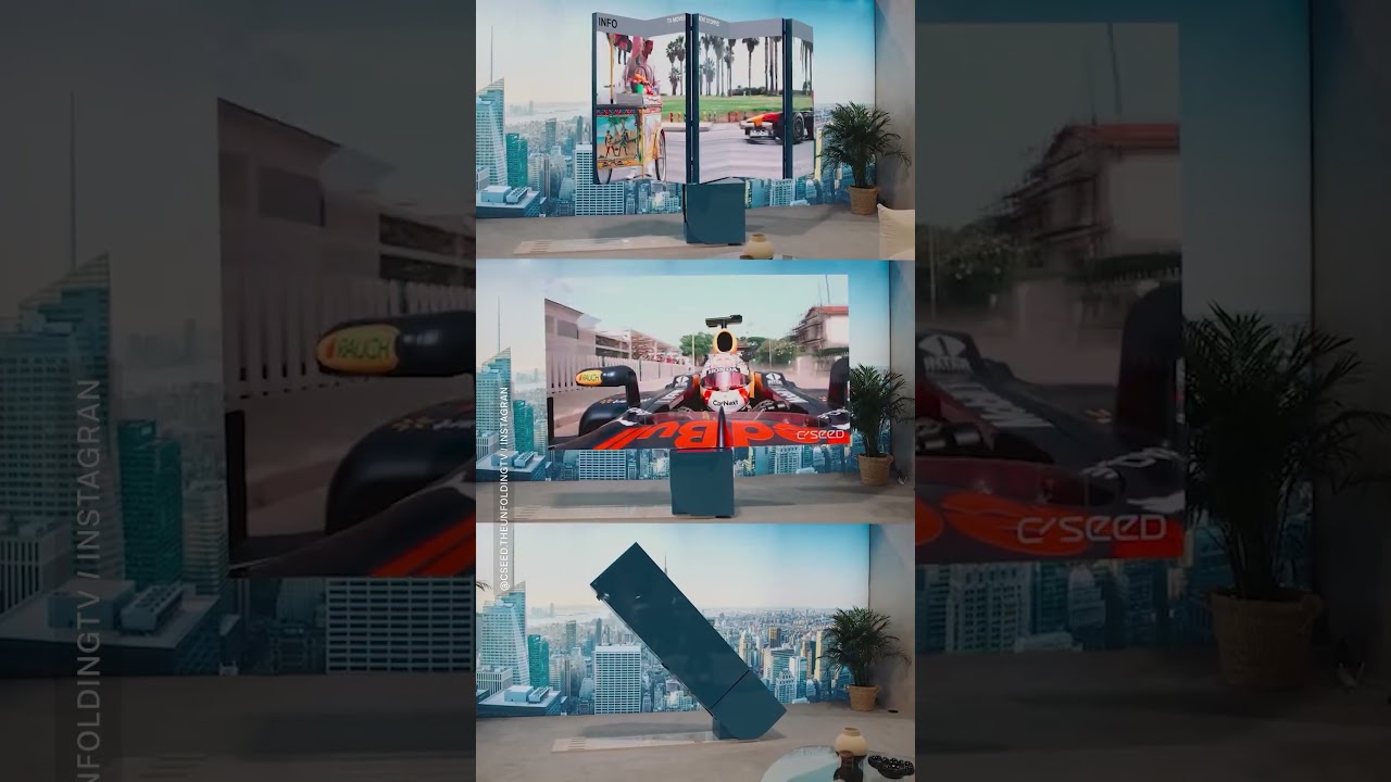 Meet a luxurious 137-inch folding TV built for elite home theaters