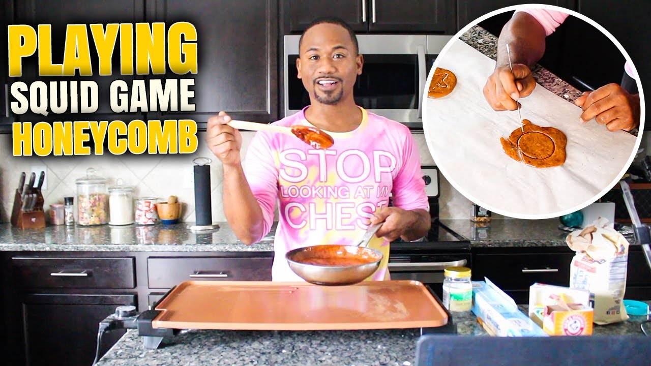 Playing Squid Game and doing the Dalgona challenge + movie facts (full ...