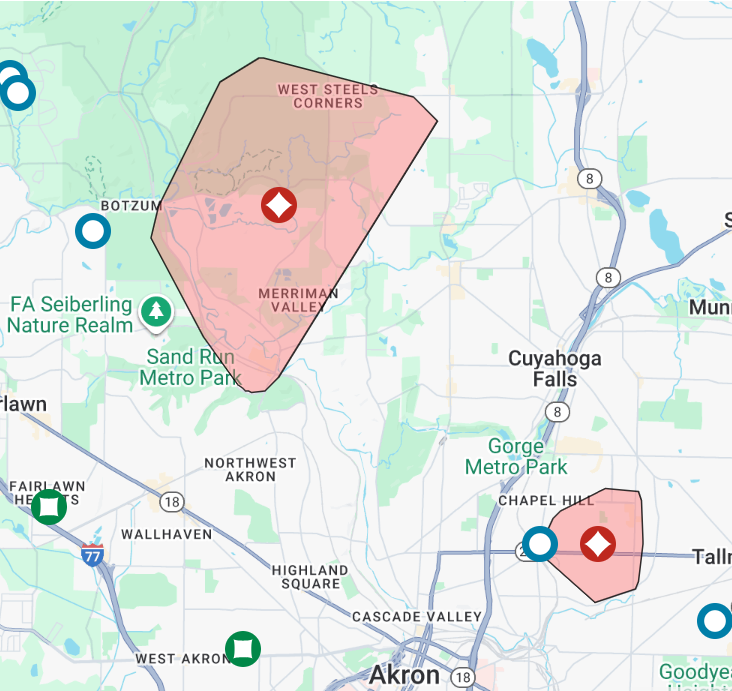 Most power restored in Greater Akron after widespread outages Monday
