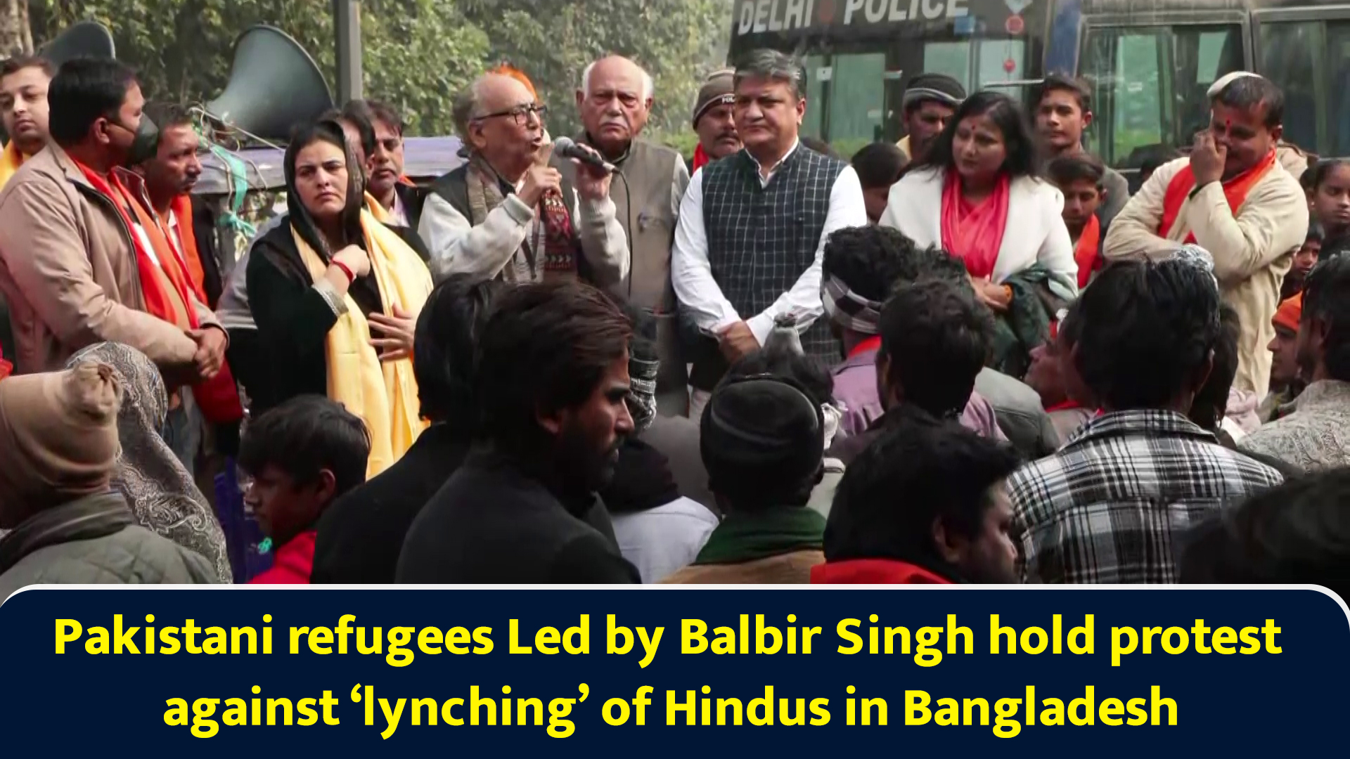 Pakistani refugees led by Balbir Singh hold protest against ‘lynching ...