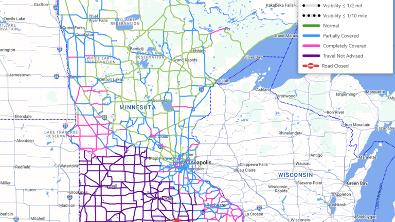 Live updates | MN weather: Slippery roads Monday; no travel advisory lifted