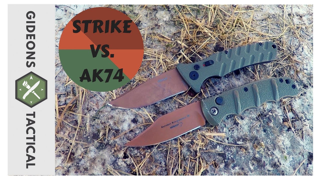 Going full auto: Boker Strike vs. AK74