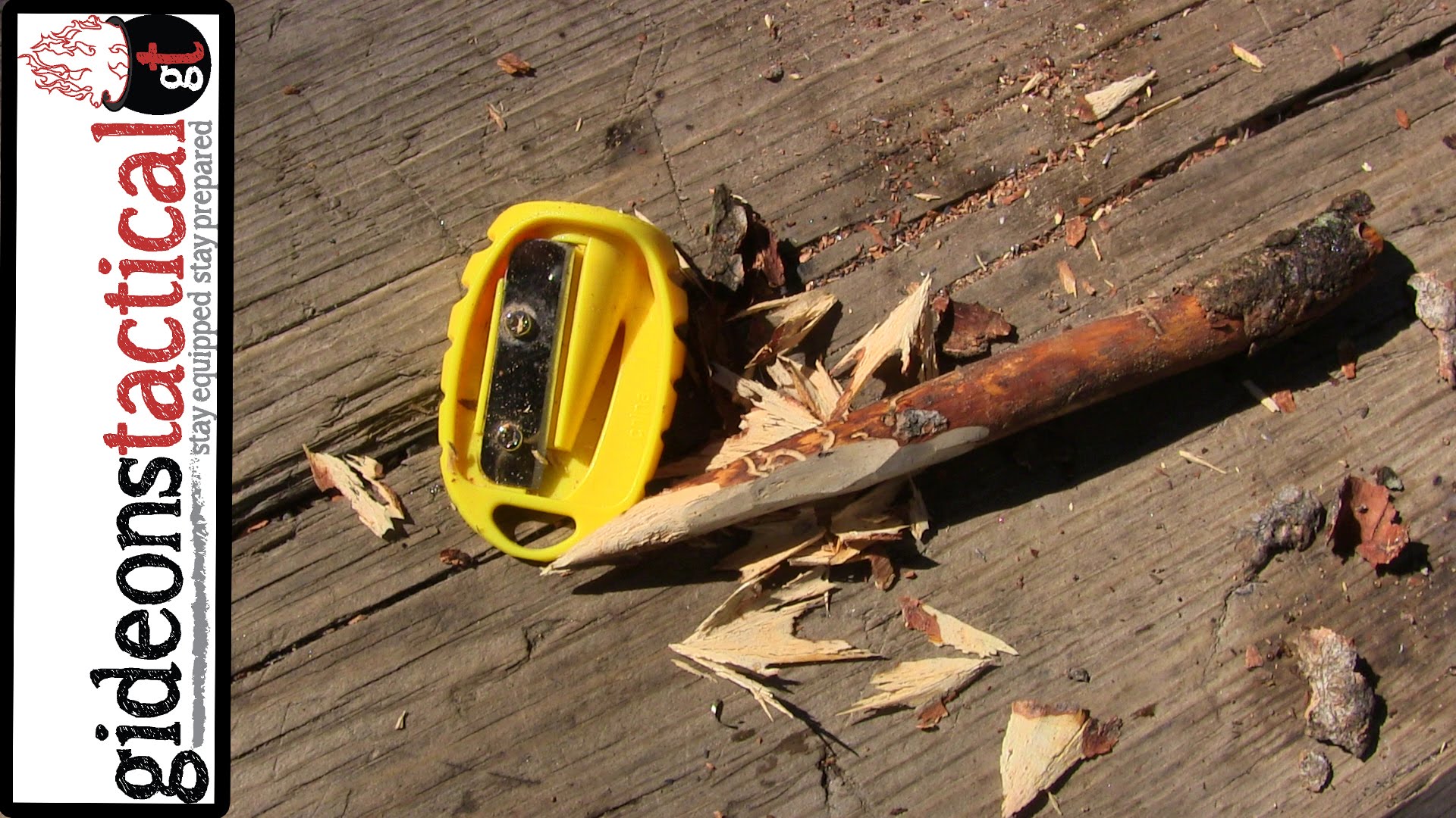 Survival pencil sharpener