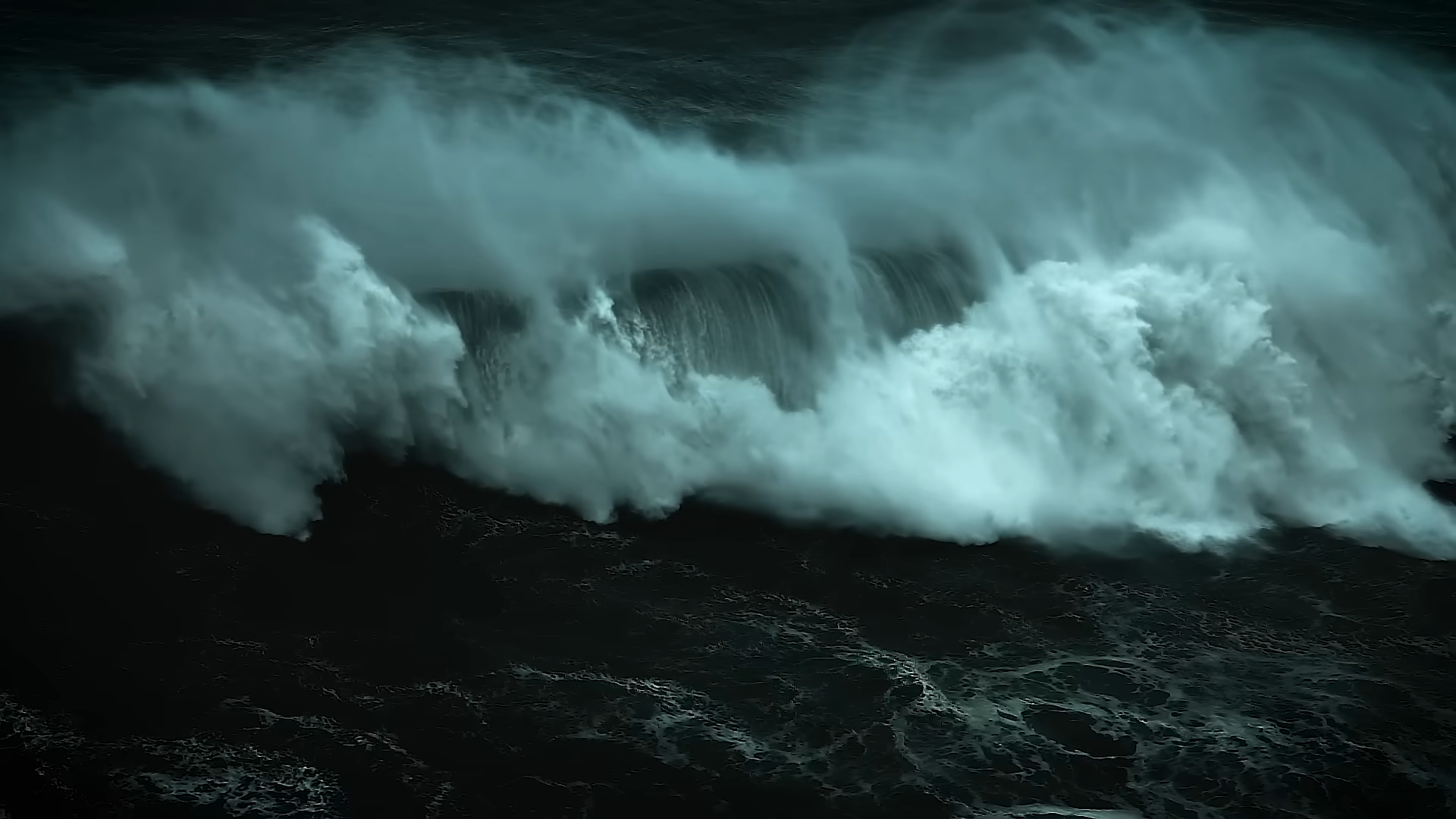What happened when a 60-foot wave hit the radar tower