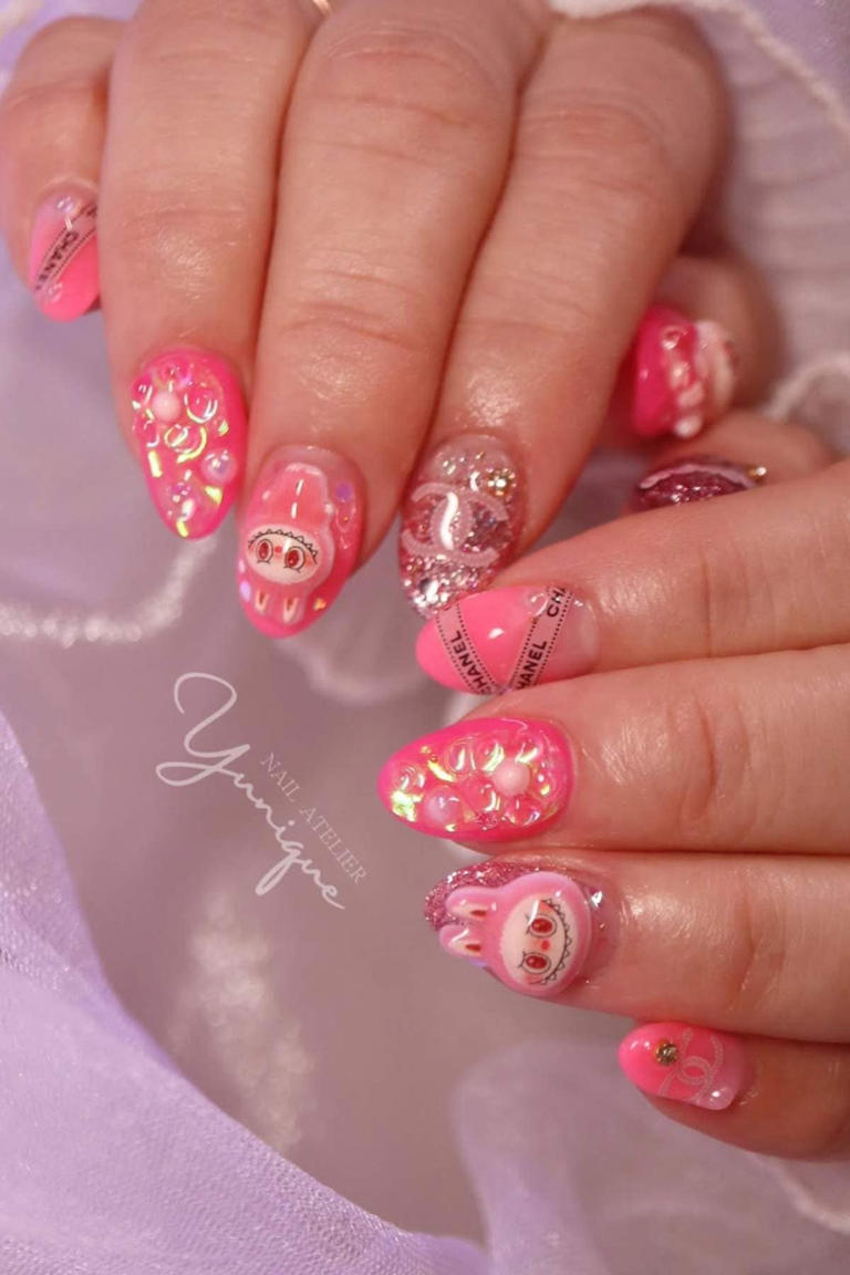 50 cute Labubu nail ideas fans are obsessed with right now