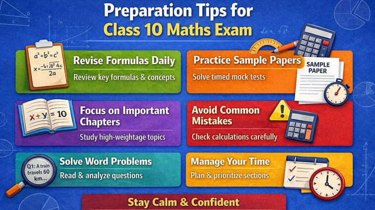 CBSE class 10 maths board exam 2026: Teacher shares key prep tips ...