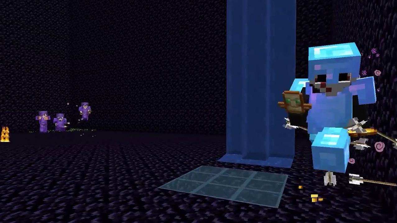 Trapping server with mystery blocks