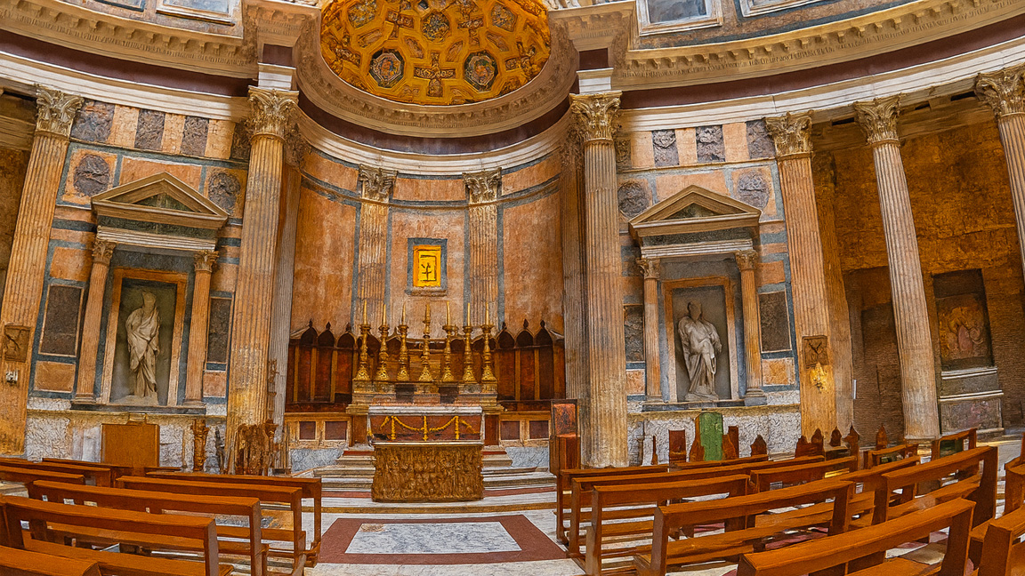 Inside the Pantheon, Rome’s ancient interior