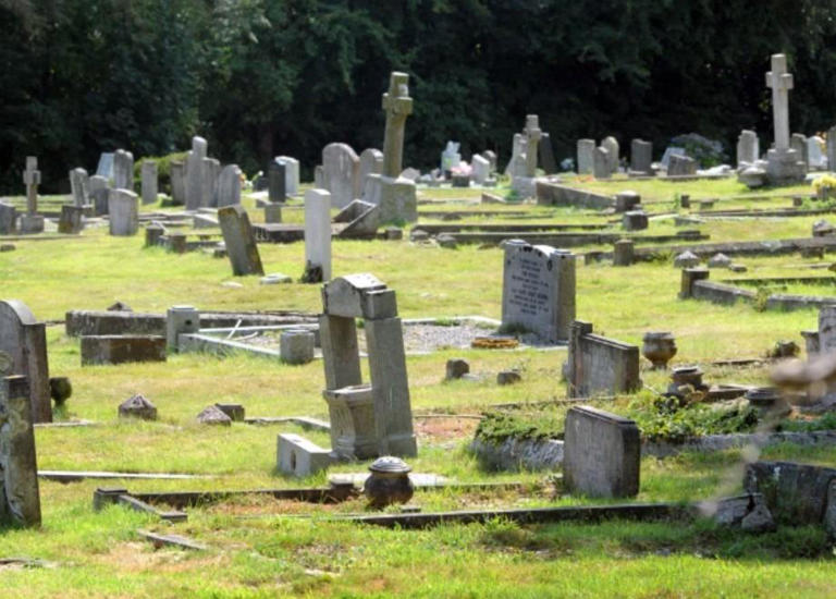 Headstones destroyed at East Sussex cemetery after car 'driven across ...