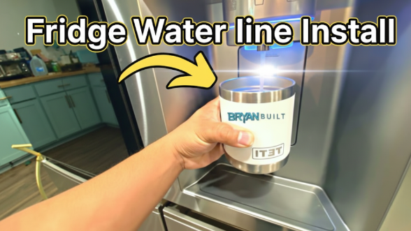 Fixer upper: Installing a fridge water line step by step