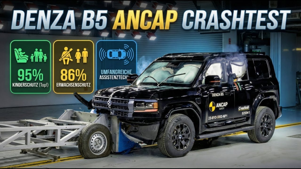 2025 Denza B5 ANCAP Crashtest: Wie sicher ist der neue Allrad-SUV?