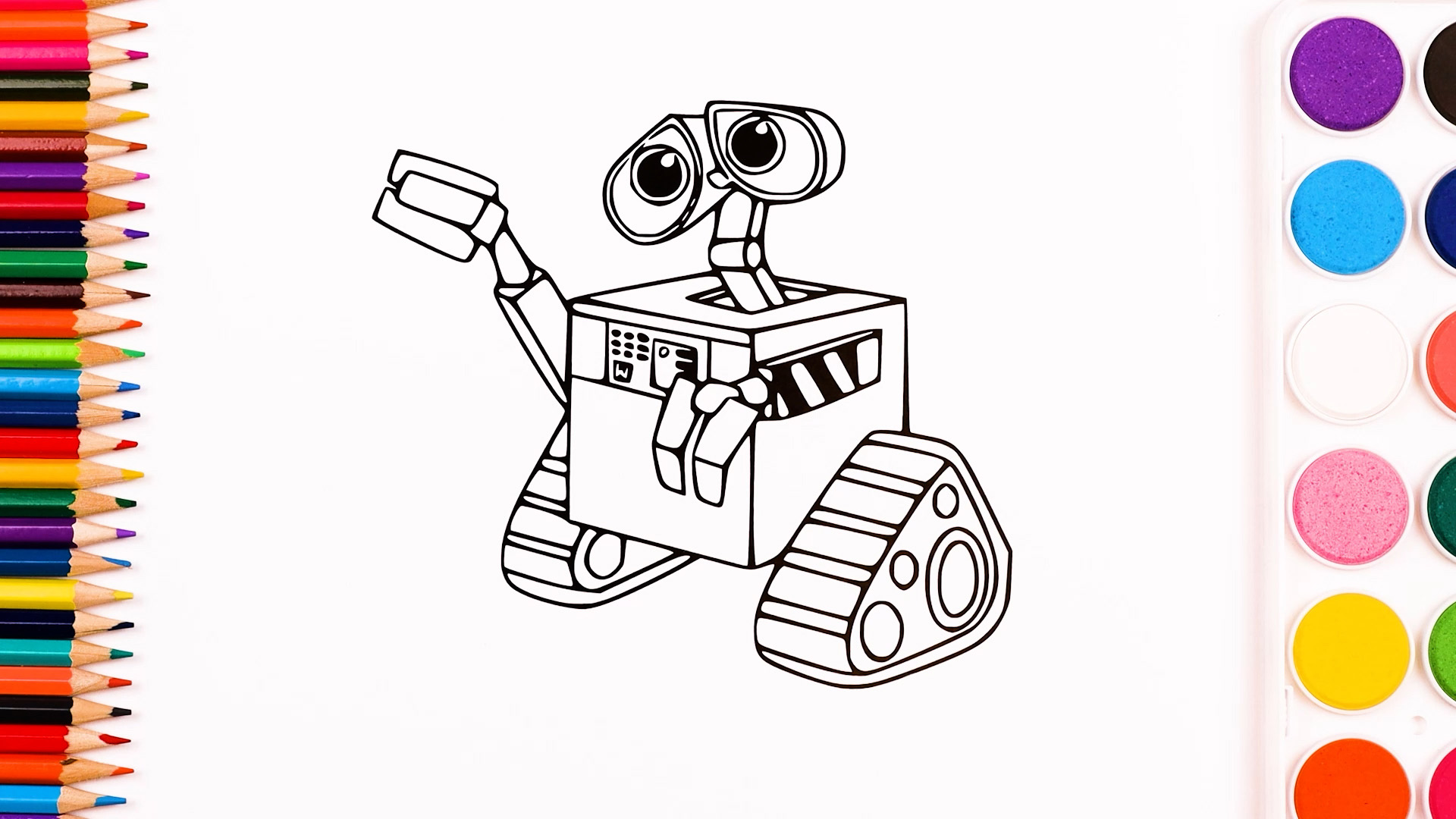 Let's learn color names through a drawing