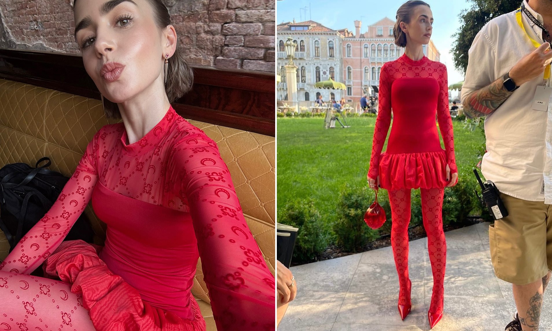 Lily Collins celebrates Emily in Paris topping the Netflix charts and ...