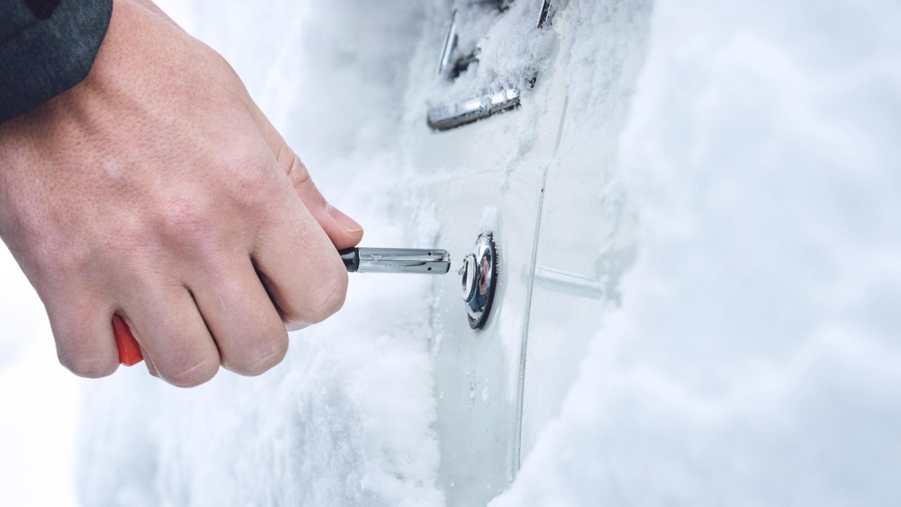 Frozen door lock? Do this before you snap your key