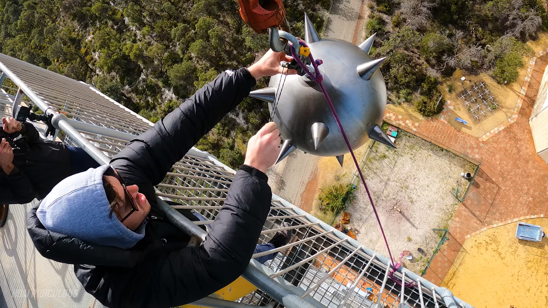 What happens when a 980 lb wrecking ball hits bulletproof glass from ...