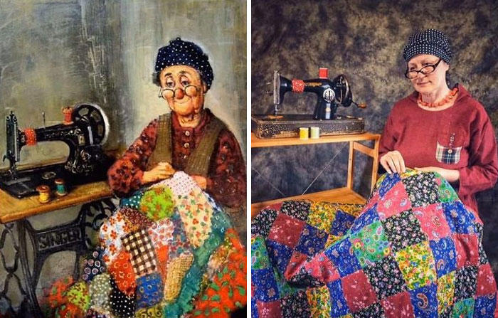 People are recreating famous paintings in this Spanish Facebook group ...