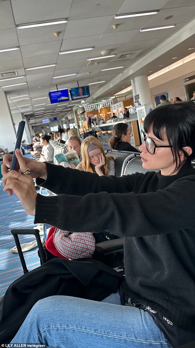 Lily Allen keeps it real as she swerves fancy airport lounge and posts ...