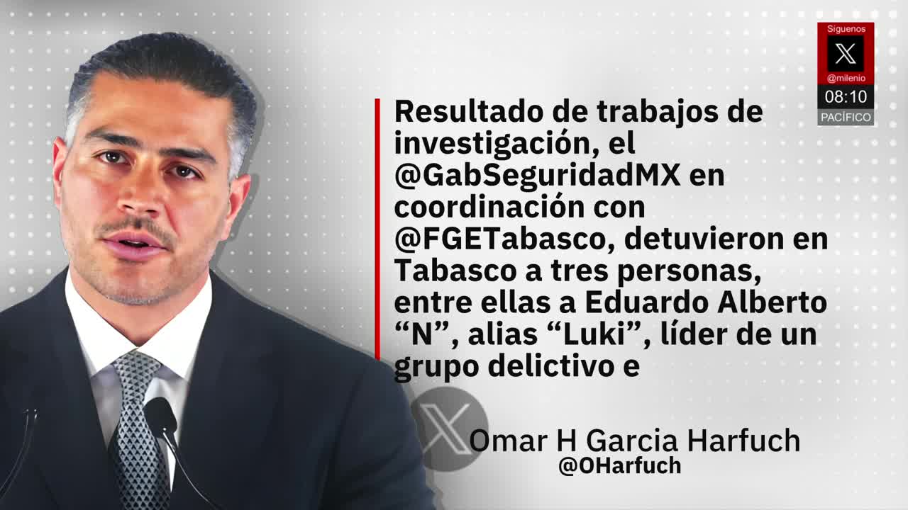 Detienen a Eduardo Alberto 'N', alias 'Luki', líder de grupo delictivo ...