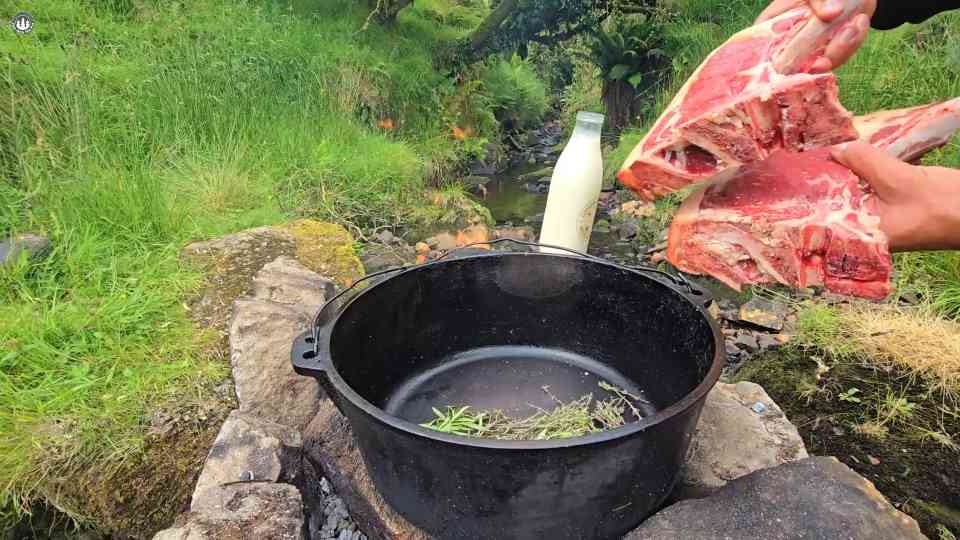 What happens when you cook steak in milk