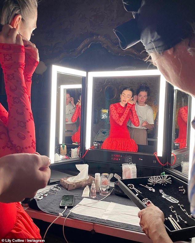 Lily Collins celebrates Emily in Paris topping the Netflix charts and ...