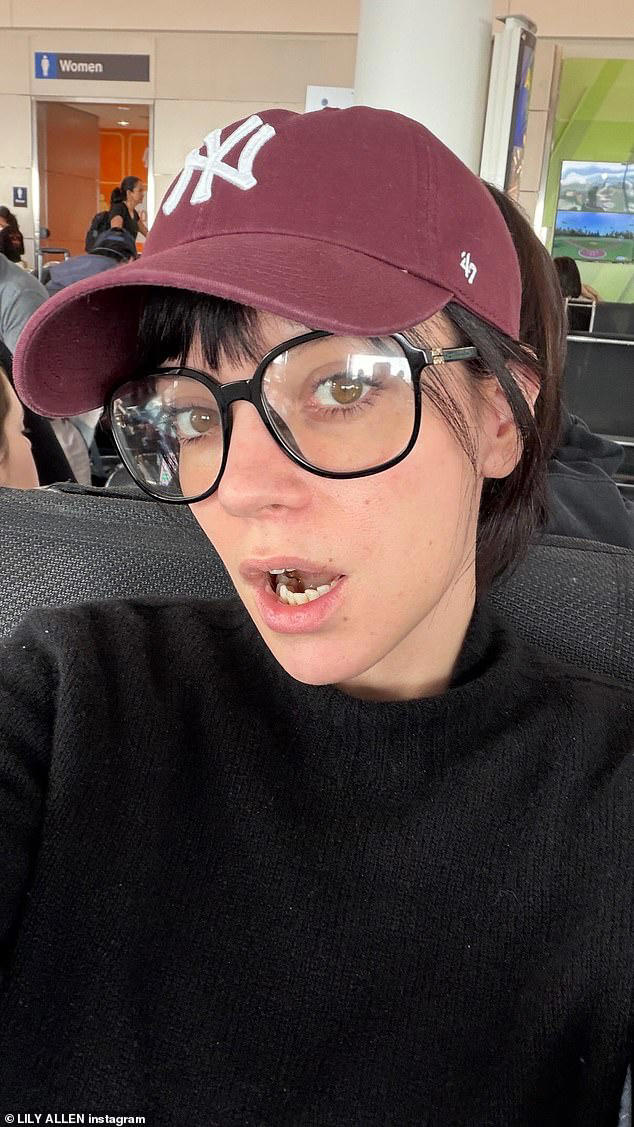 Lily Allen keeps it real as she swerves fancy airport lounge and posts ...