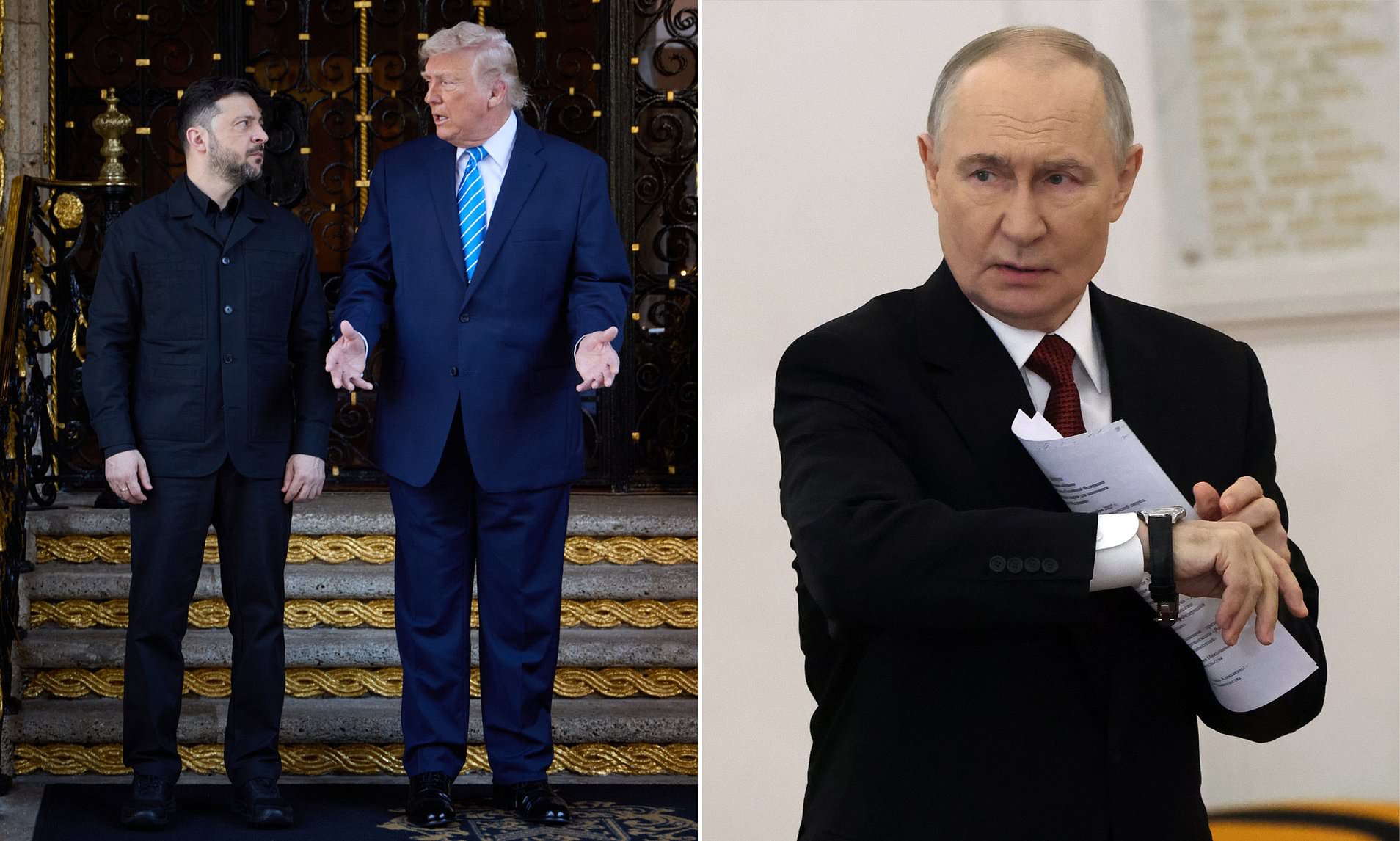 Putin torpedoes Zelensky's ceasefire plan as Trump floats dramatic trip ...