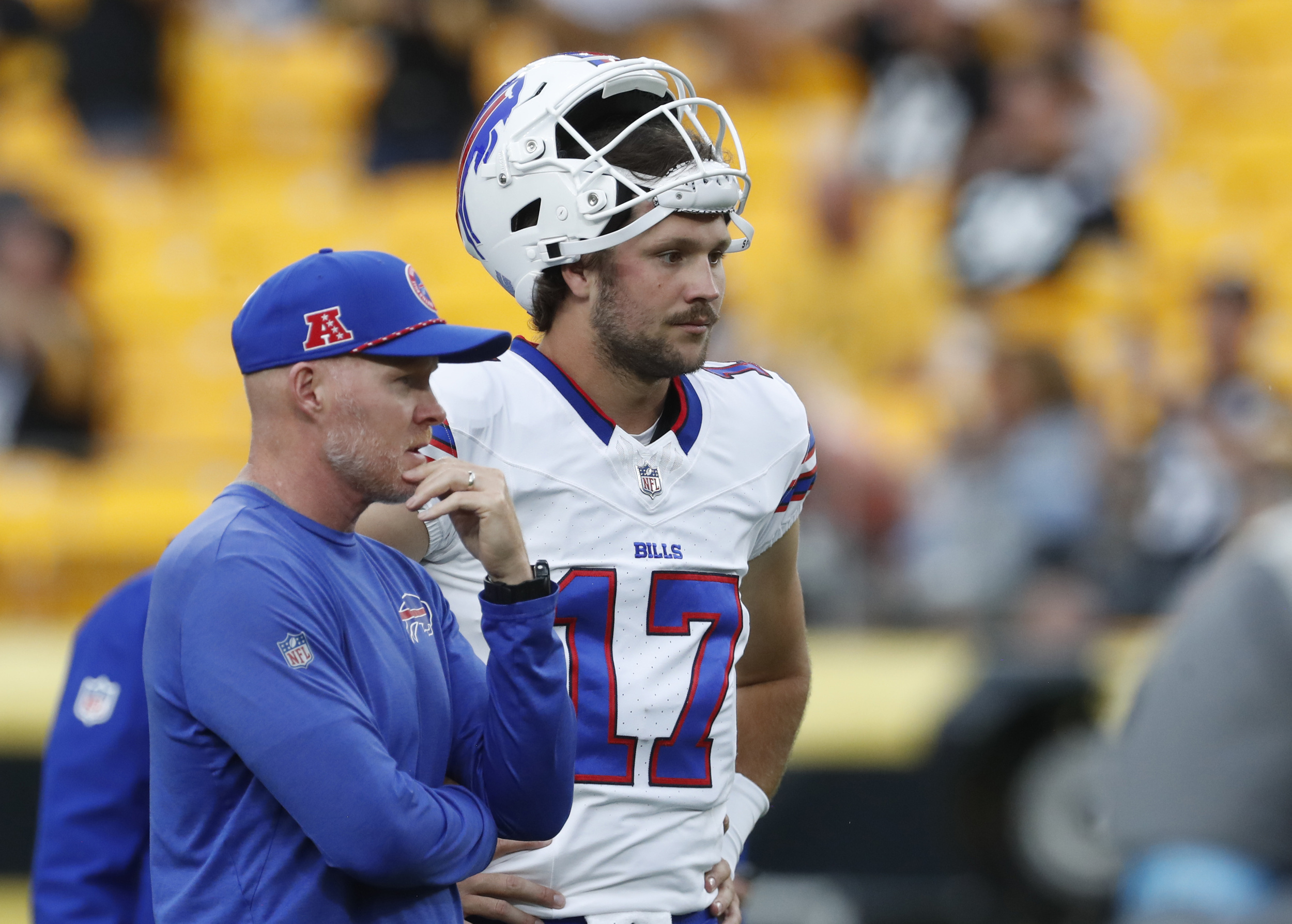 Bills' Josh Allen, Sean McDermott open up about failed two-point ...