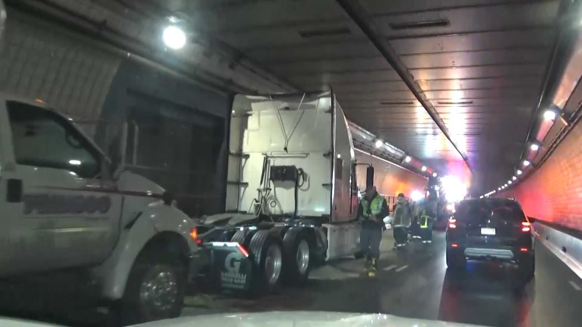 Eastbound lane of Ted Williams Tunnel reopened after fuel spill