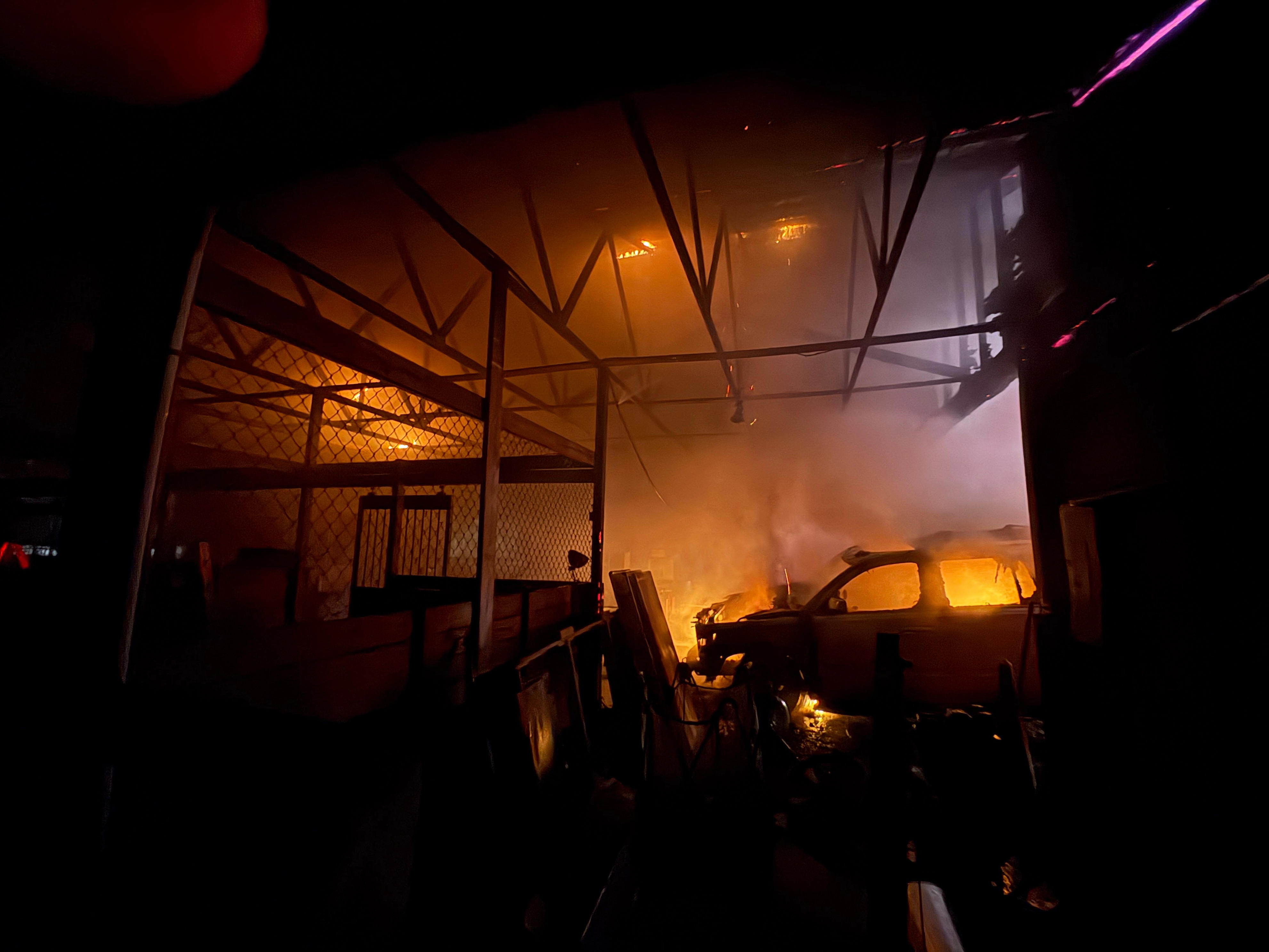 No injuries reported in barn/vehicle fire in Cross Creek