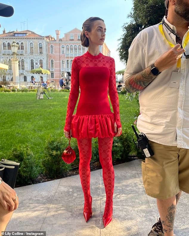 Lily Collins celebrates Emily in Paris topping the Netflix charts and ...