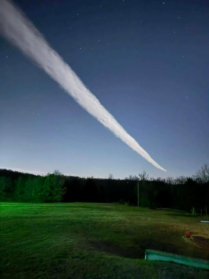 What kind of 'strange' cloud appeared after Sunday’s storms?