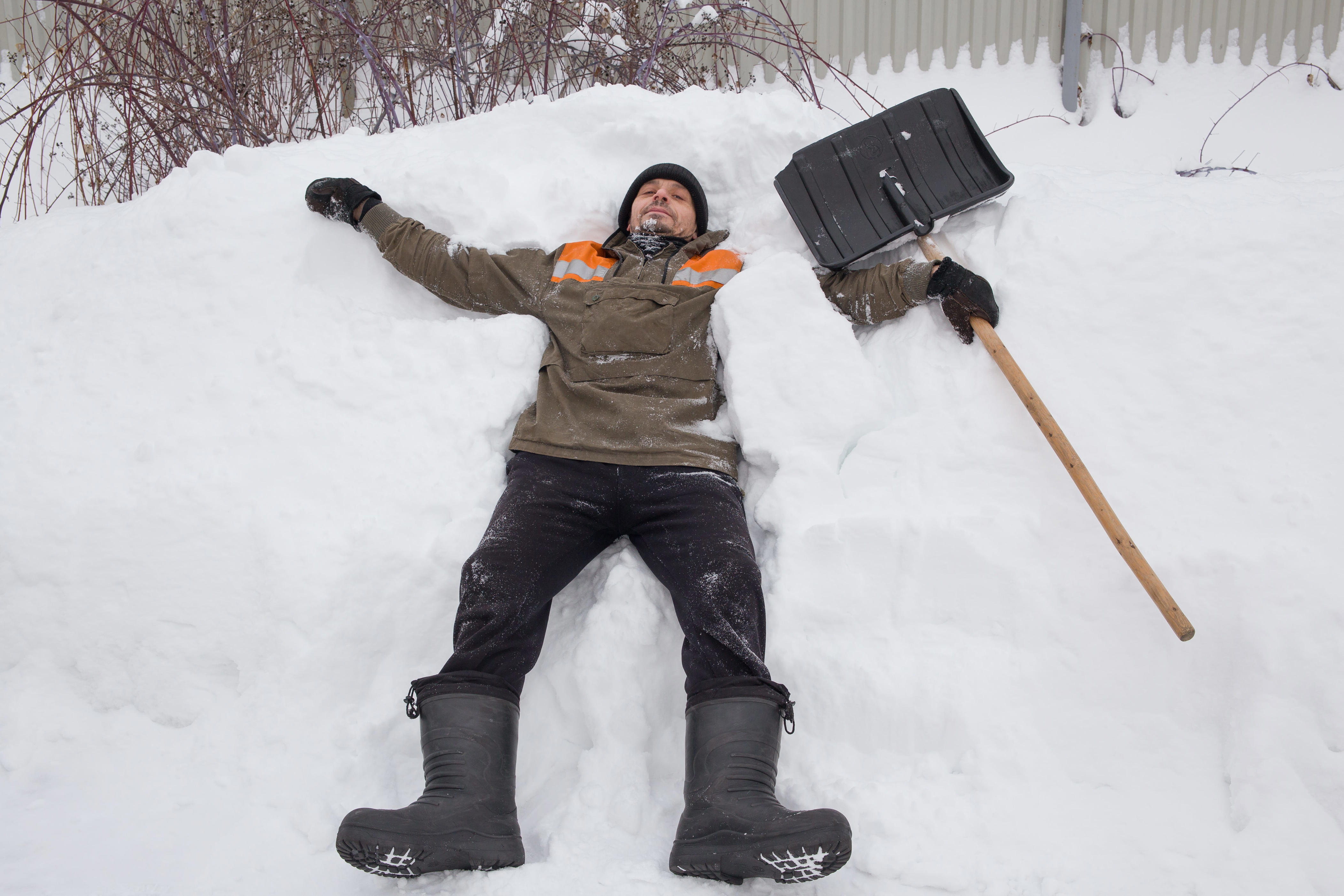 Be careful shoveling that snow. It might be very risky for your heart