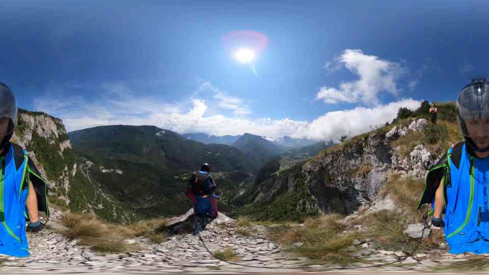 He flew a wingsuit just feet above a road at full speed