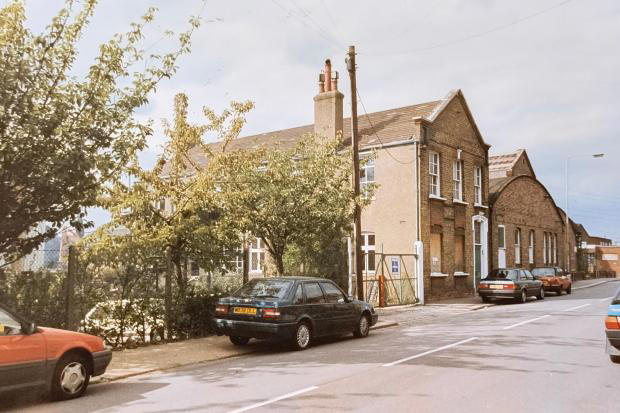 Former college building where boot polish once made
