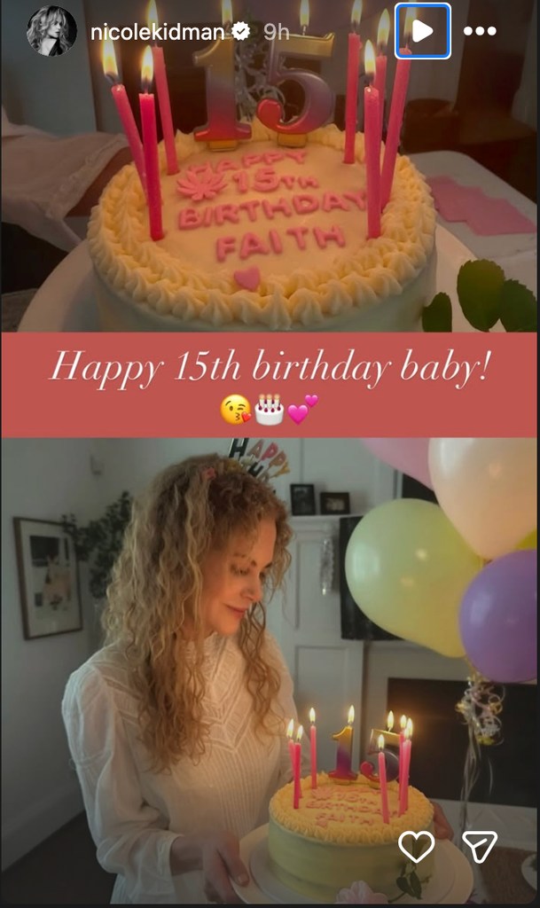 Nicole Kidman reveals daughter Faith's jaw-dropping pink birthday cake ...