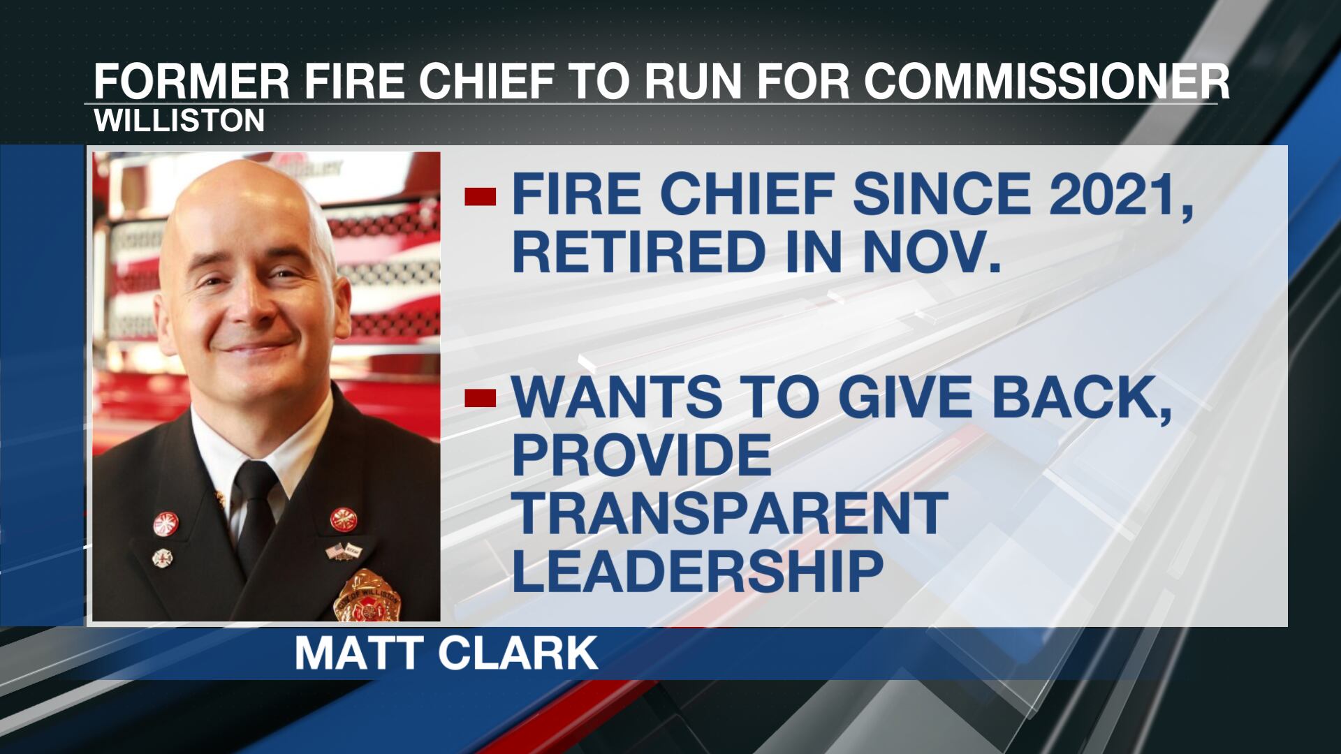 Former Williston fire chief to run for city commissioner