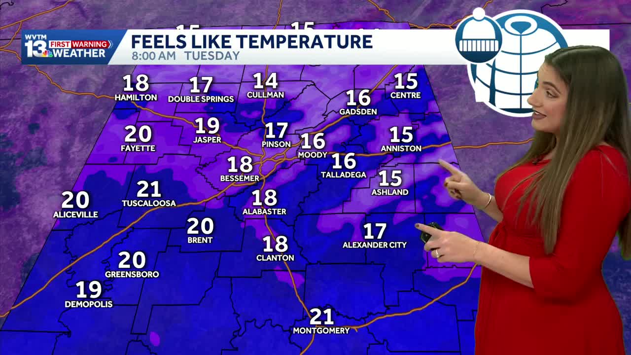 Tracking a blast of cold air in the Alabama weather forecast before ...