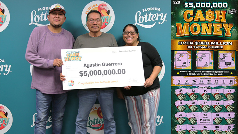 Florida man buys $20 scratch-off ticket at gas station, wins $5 million ...